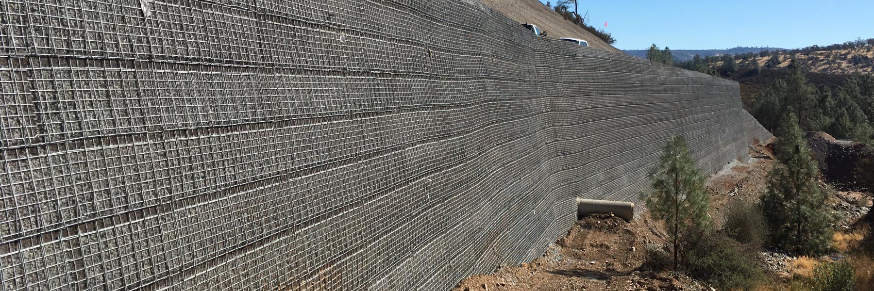 Welded Wire Wall - With Hardware Cloth or Miramesh | Hilfiker Retaining ...