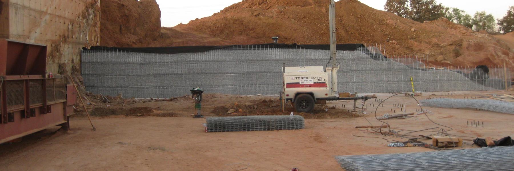 Voca Facility Crusher Retaining Wall | Hilfiker Retaining Walls