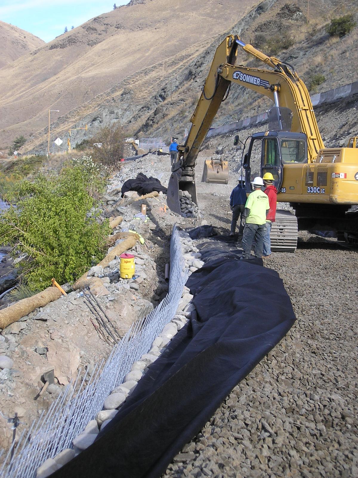 M.P. 210.5 Landslide | Hilfiker Retaining Walls