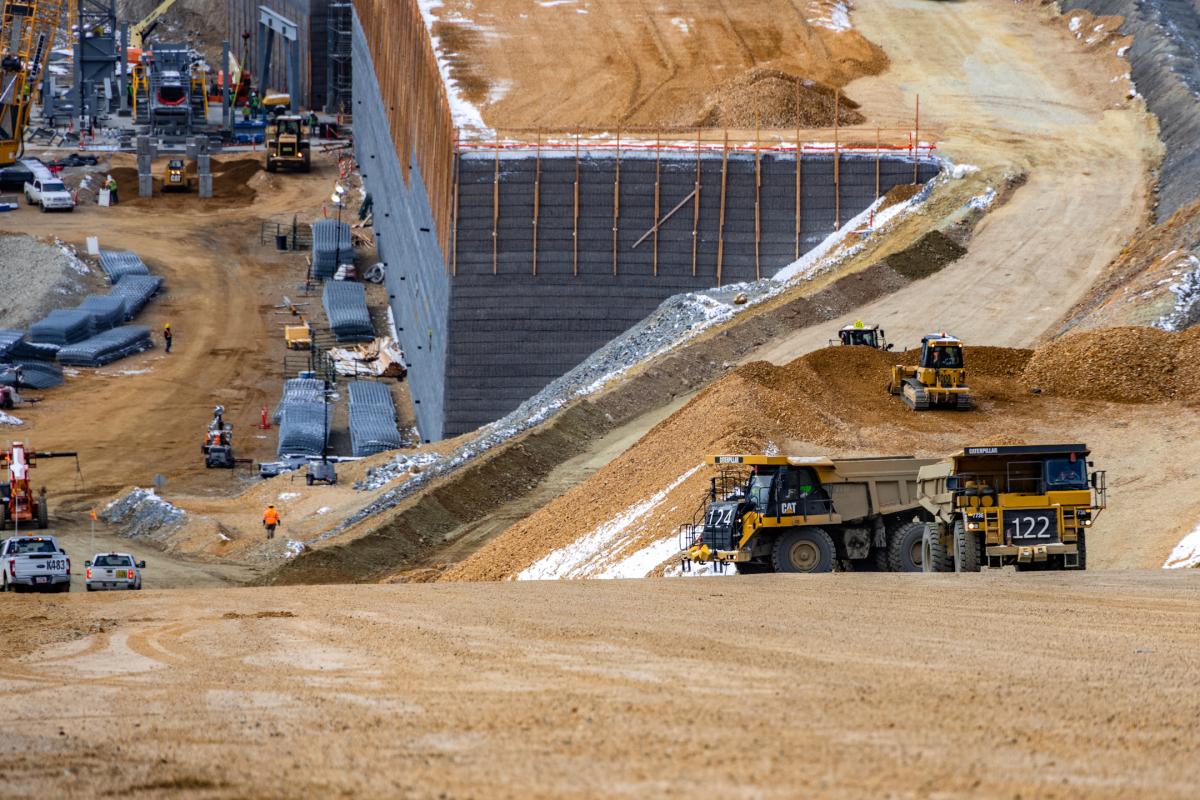Crusher Relocation Wall 2020 | Hilfiker Retaining Walls