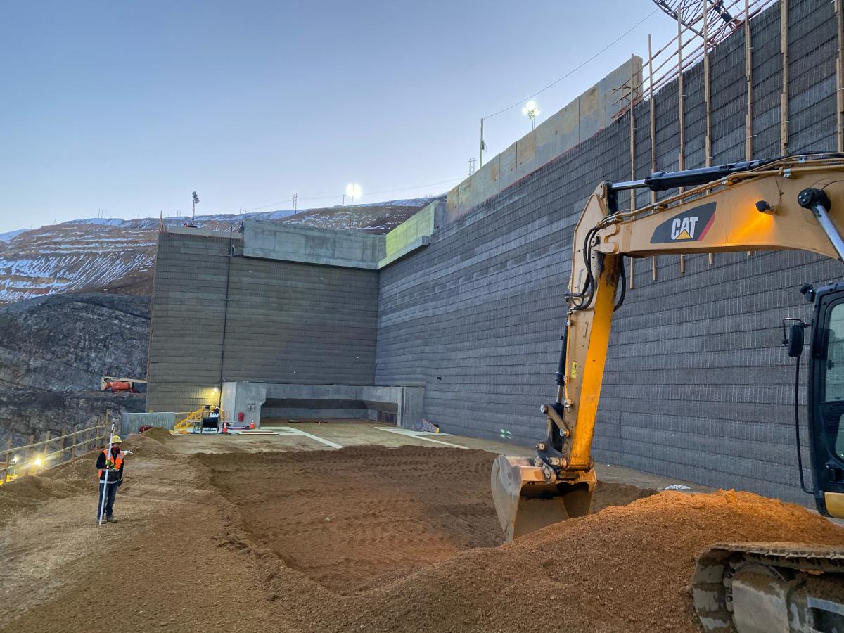 Crusher Relocation Wall 2020 | Hilfiker Retaining Walls