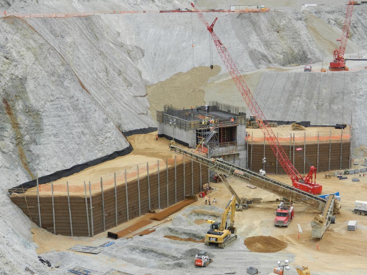 Bingham Canyon Crusher Relocation 2010 | Hilfiker Retaining Walls