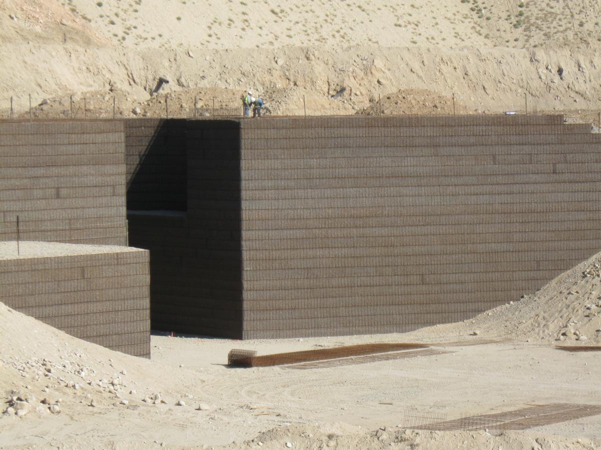 Round Mountain Nevada Primary Crusher Relocation | Hilfiker Retaining Walls