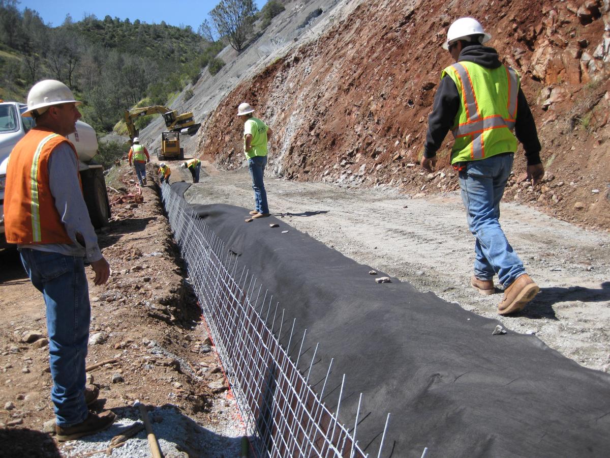 California Asbestos Mine | Hilfiker Retaining Walls