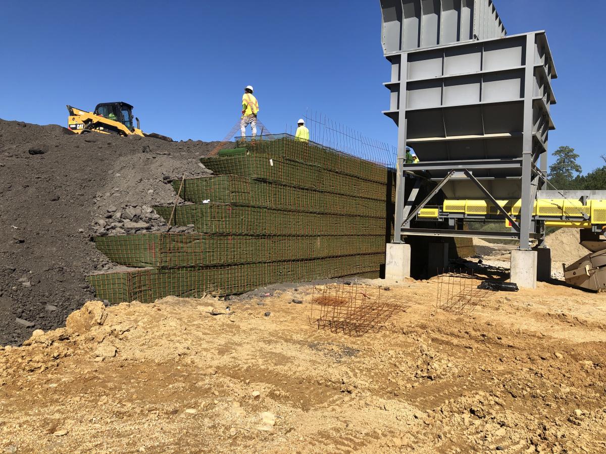 Dump Hopper and Feeder Charles City | Hilfiker Retaining Walls