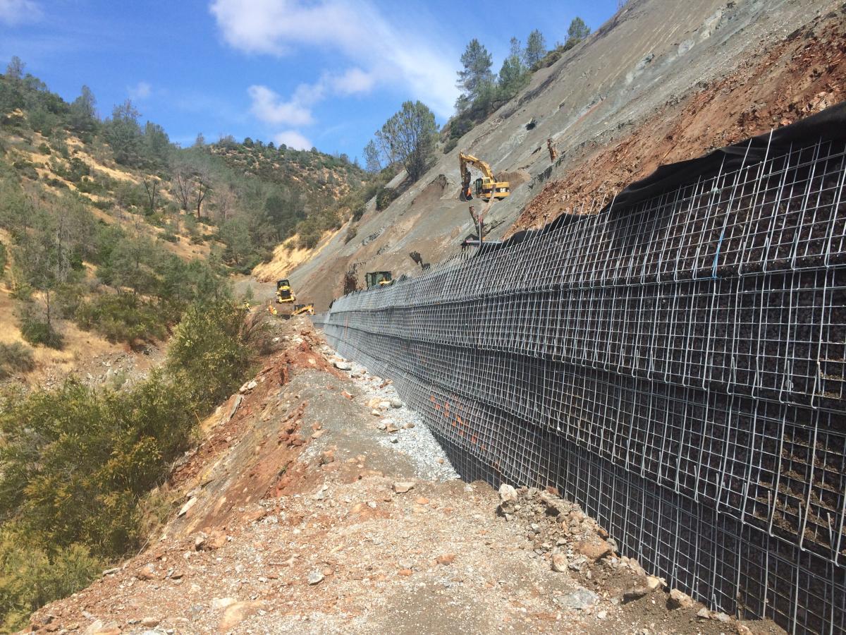 California Asbestos Mine | Hilfiker Retaining Walls