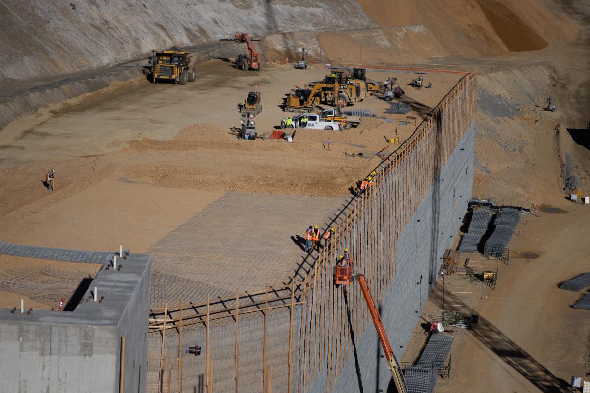 Crusher Relocation Wall 2020 | Hilfiker Retaining Walls